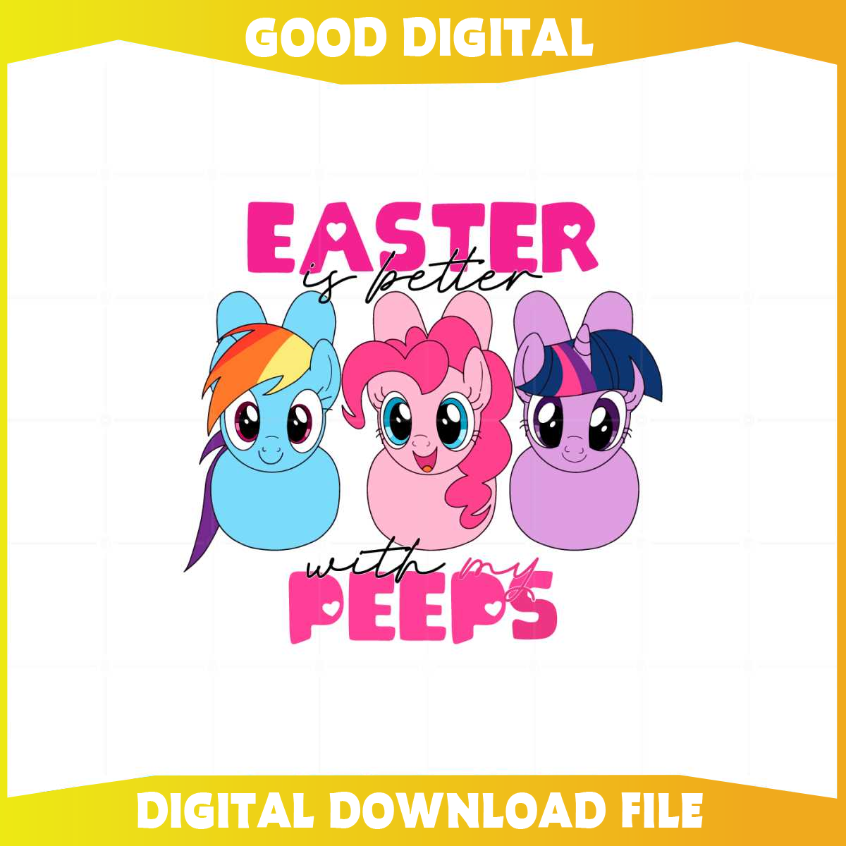 Easter Is Better With My Peeps Cute Unicorn Easter Peeps Svg | Inspire ...