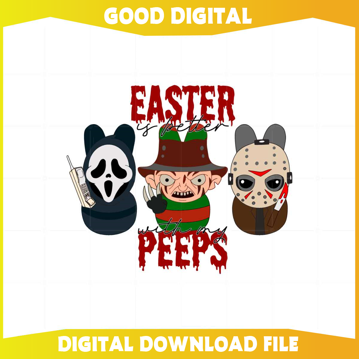 Easter Is Better With My Peeps Horror Movie Charater Easter | Inspire ...