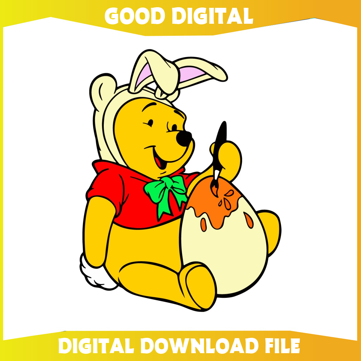 Funny Winnie The Pooh Easter Eggs SVG322 | Inspire Uplift