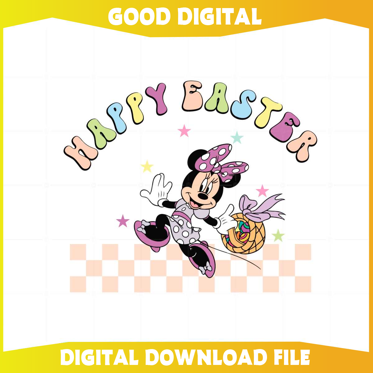 Happy Easter Minnie Easter Egg SVG For Cricut Sublimation Fi | Inspire ...