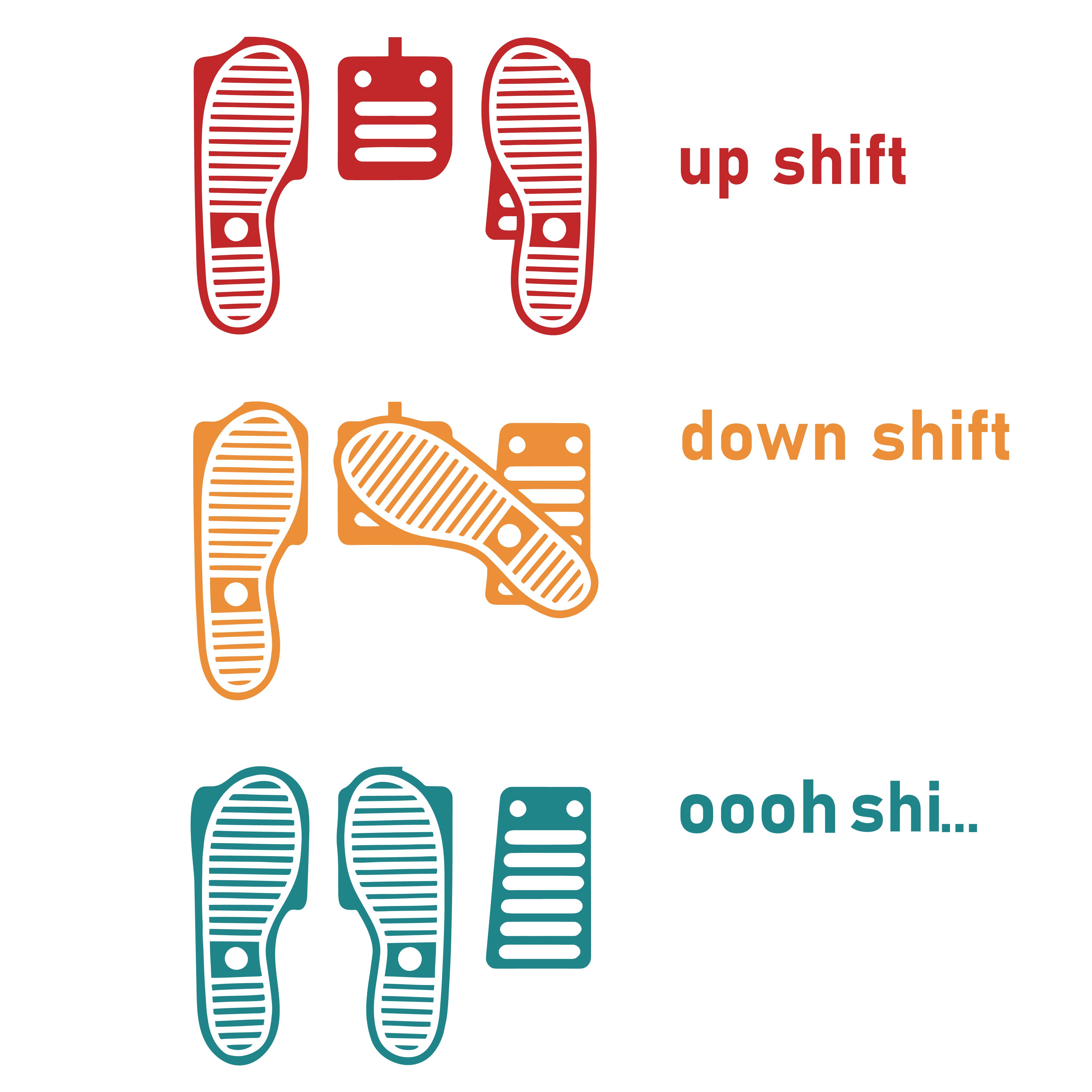 Up Shift Down Shift Oh Shit svg files for cricut | Inspire Uplift