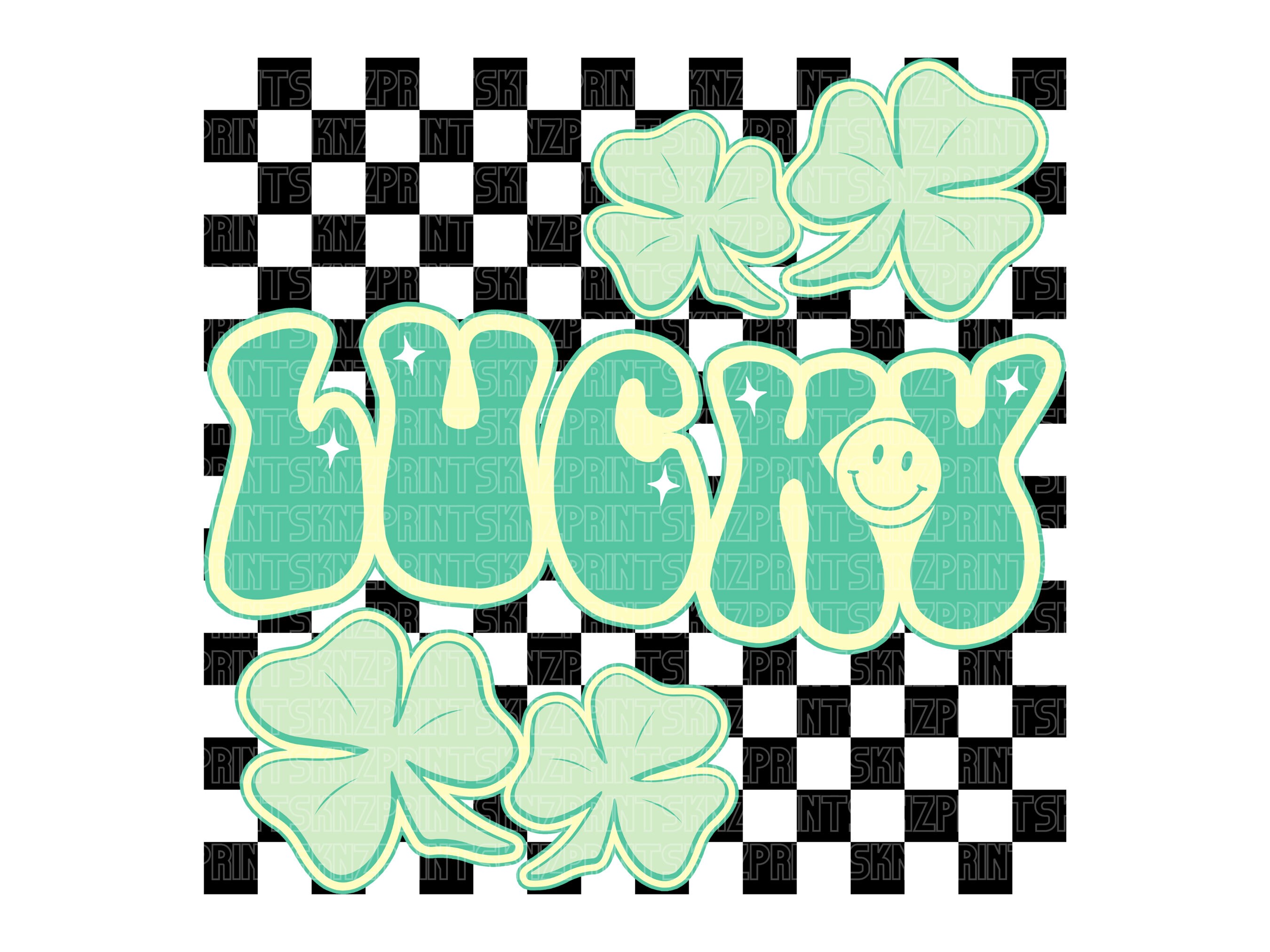 lucky checker png, pushing my lucky sublimation print, happy - Inspire ...