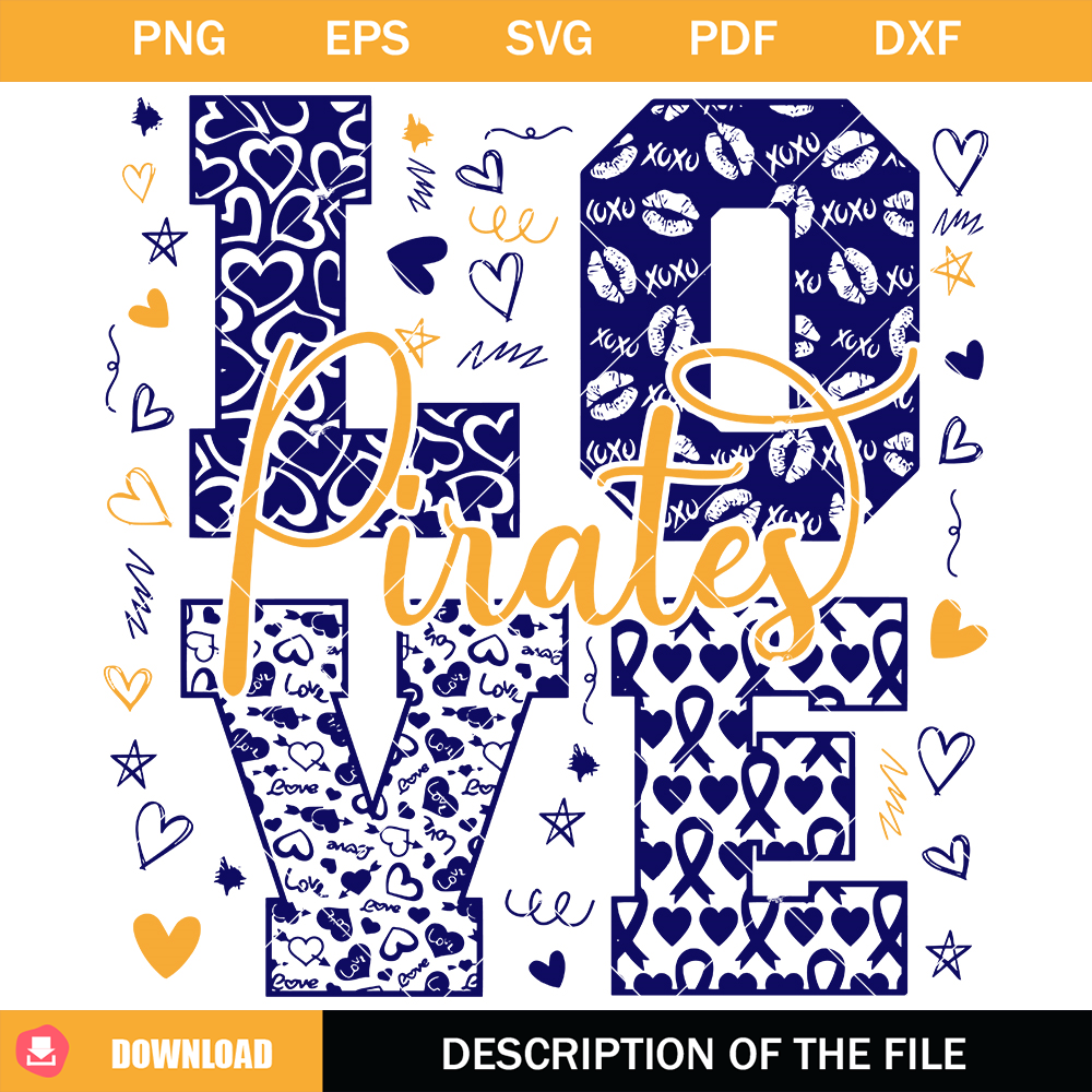 Love Pirates Svg, Pirates Mascot Svg, Cheerleader Svg | Inspire Uplift