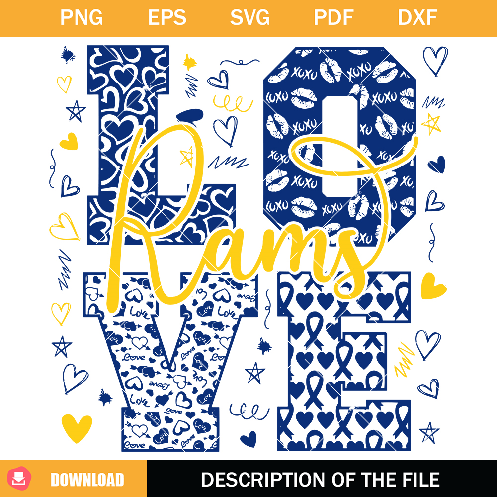 Love Rams Svg, Rams Mascot Svg, Cheerleader Svg, Team | Inspire Uplift