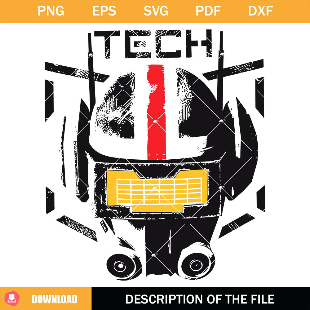 The Bad Batch Tech C1 Svg, Star Wars Svg, Galaxys Edge Svg | Inspire Uplift