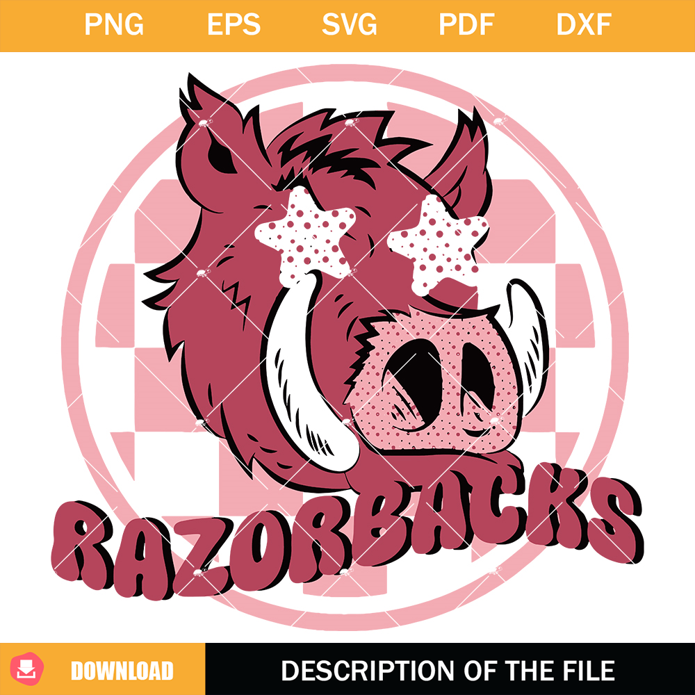 Razorbacks Preppy Mascot Svg, Razorbacks Svg, Sports Mascot | Inspire ...