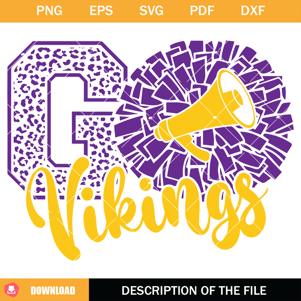 Viking Cheer Svg, Cheerleading Viking Svg, Go Viking Svg - Inspire Uplift