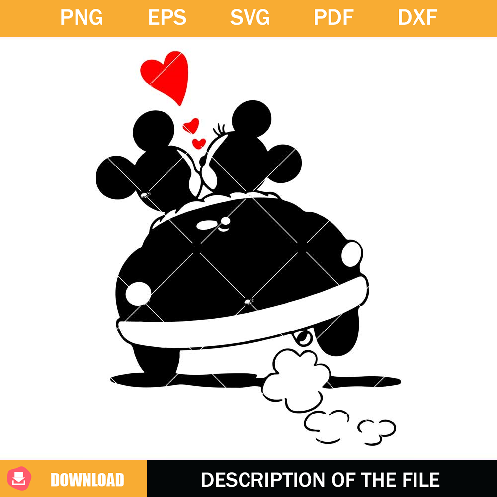 Disney Bound Car Svg, Love disney Car Svg, Couple Love Svg - Inspire Uplift