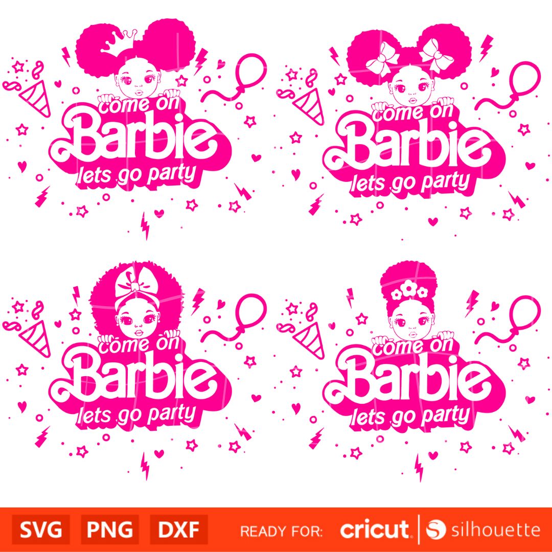 Kids Barbie Party SVG, Barbie Vector, Barbie Logo, Barbie Bi - Inspire ...