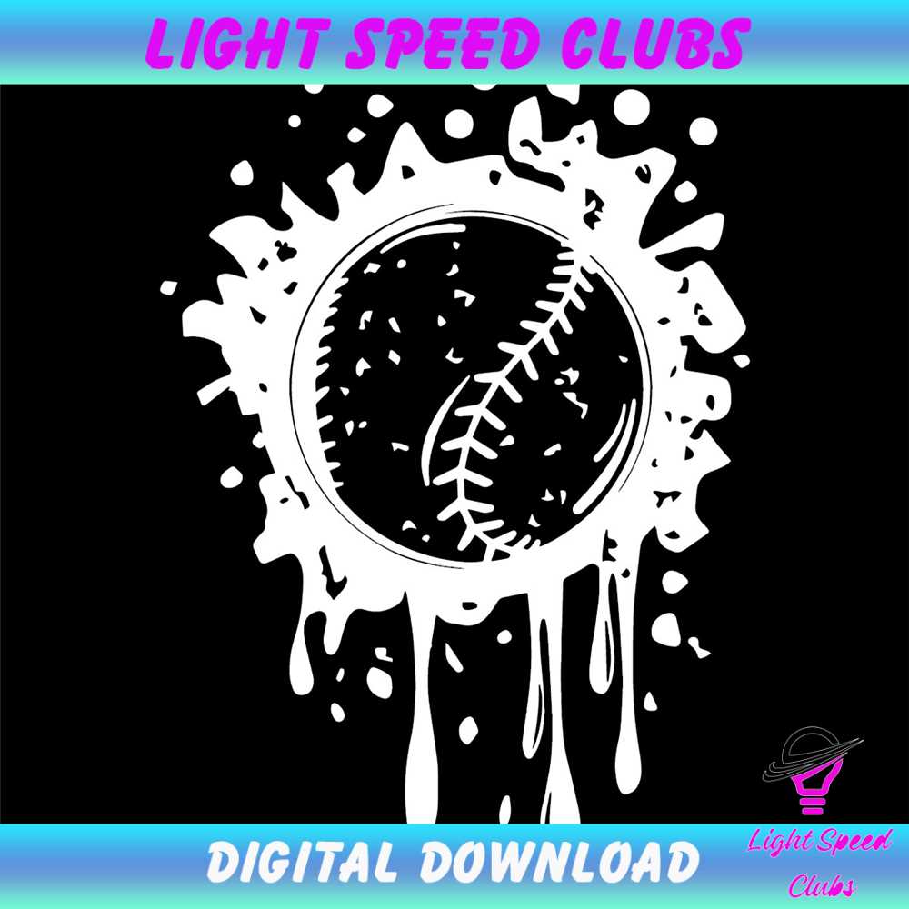 Dripping Baseball SVG, Splatter Baseball SVG, Splash SVG, Ba | Inspire ...