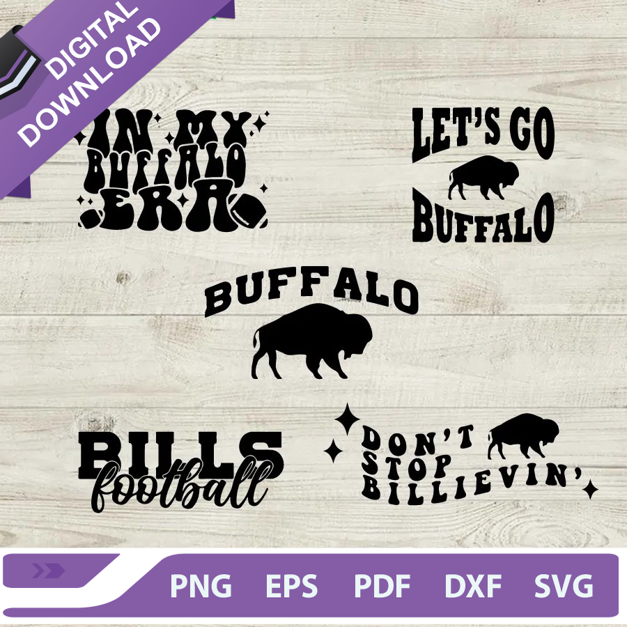 Lets Go Buffalo SVG Bundle, In My Buffalo Era SVG, Buffalo B | Inspire ...