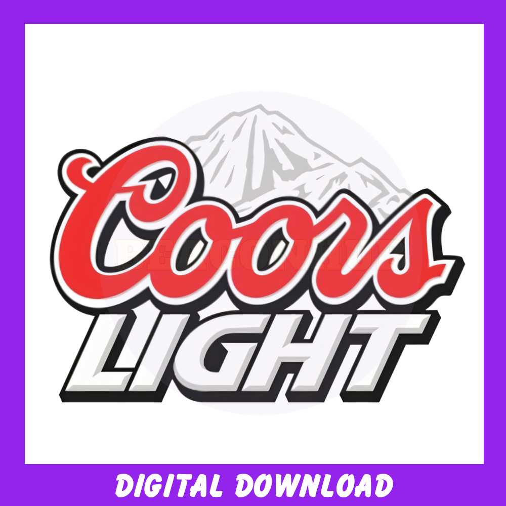 Coors Light Mountain Logo Vector Coors Light Logo Coors Ligh | Inspire ...