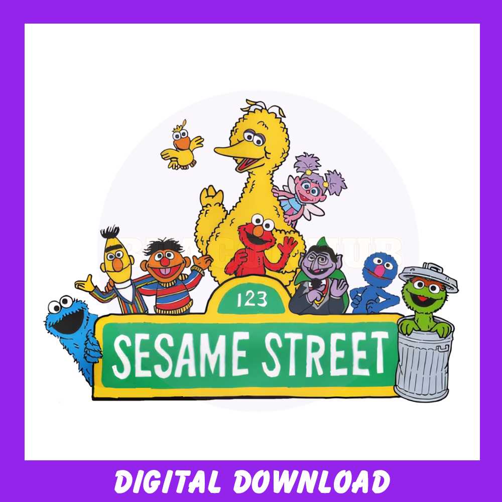 Sesame Street Character Logo Png | Inspire Uplift