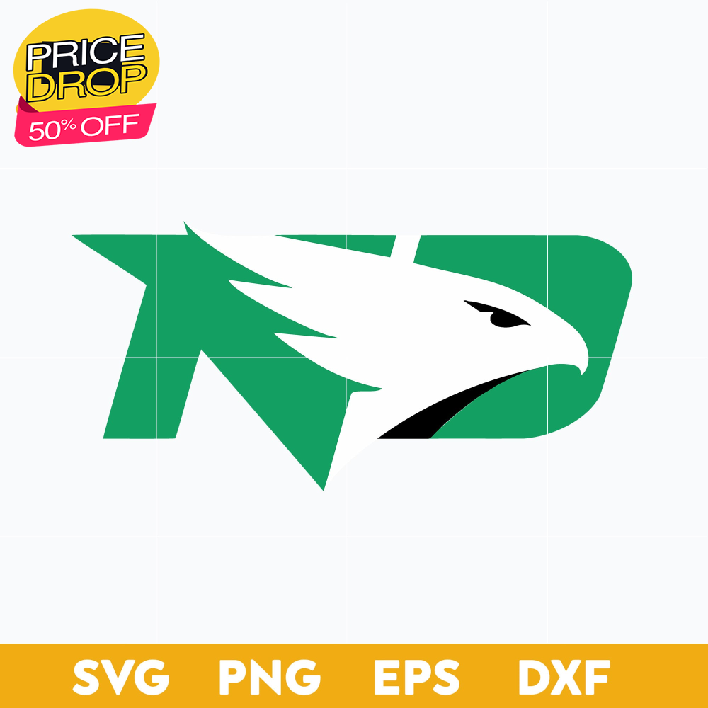 North Dakota Fighting Hawks Svg, Logo Ncaa Sport Svg, Ncaa S | Inspire ...