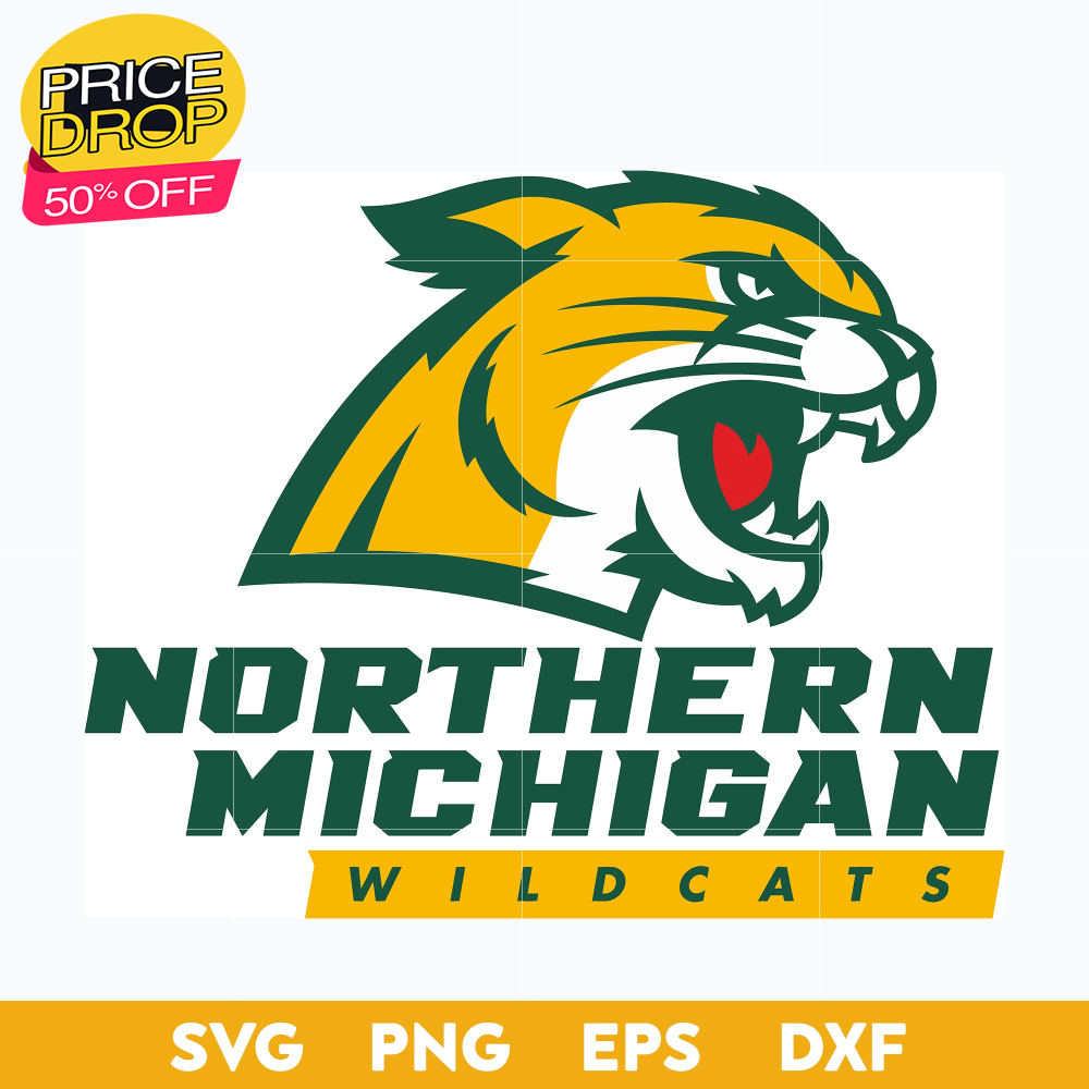 Northern Michigan Wildcats Svg, Logo Ncaa Sport Svg, Ncaa S | Inspire ...
