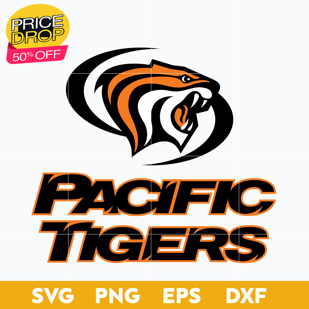 Pacific Tigers Svg, Logo Ncaa Sport Svg, Ncaa Svg, Png, Dxf, | Inspire ...