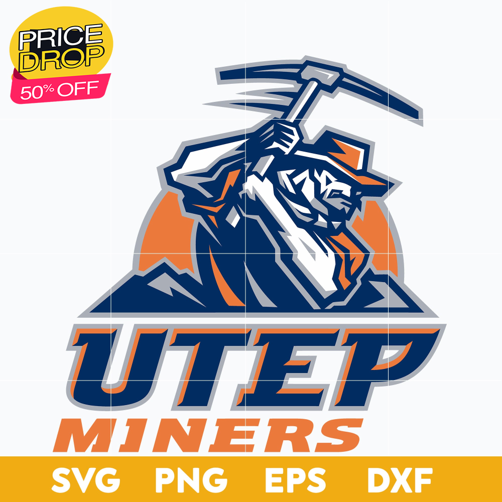 UTEP Miners Svg, Logo Ncaa Sport Svg, Ncaa Svg, Png, Dxf, Ep | Inspire ...