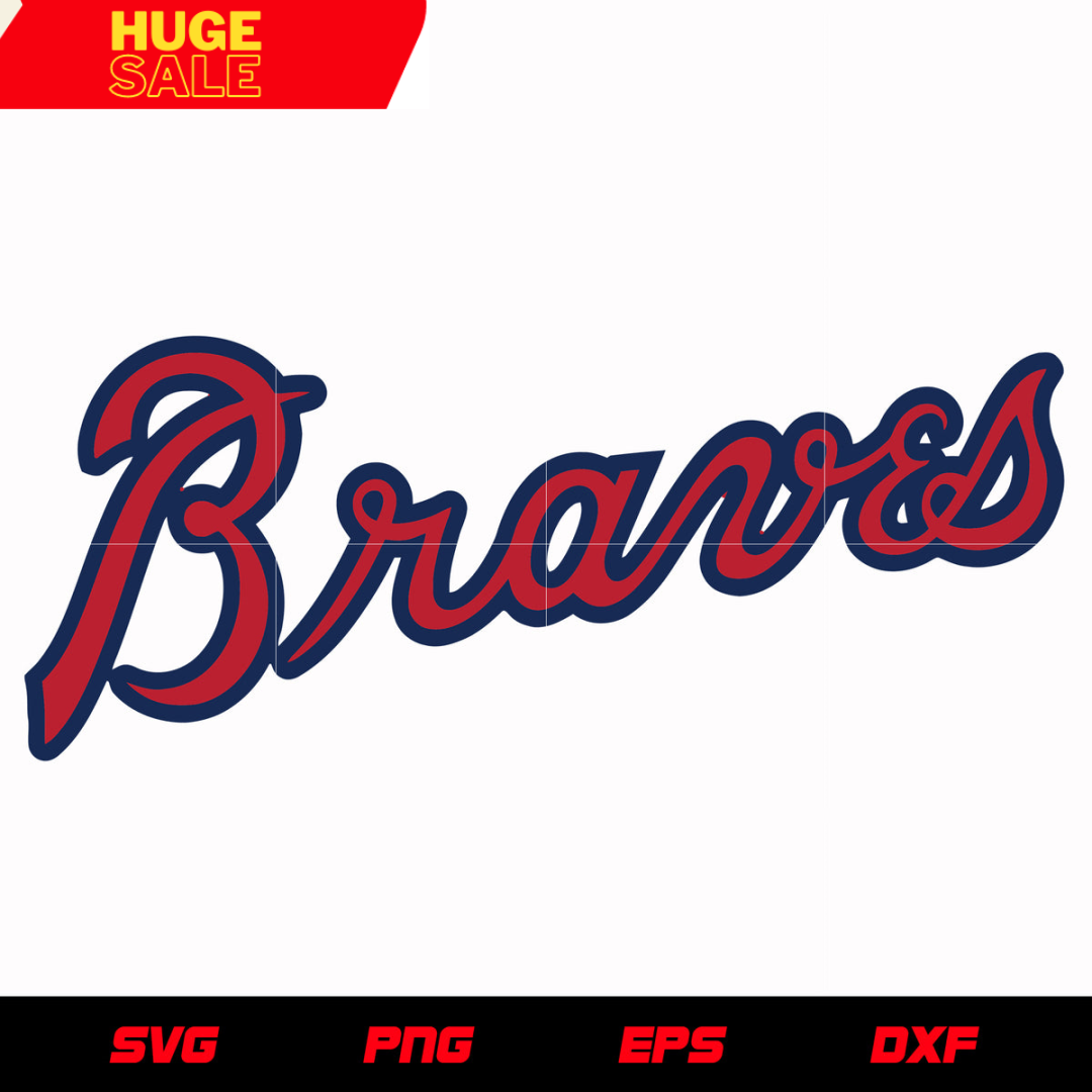 Atlanta Braves Text Logo 2 svg, mlb svg, eps, dxf, png, digi | Inspire ...