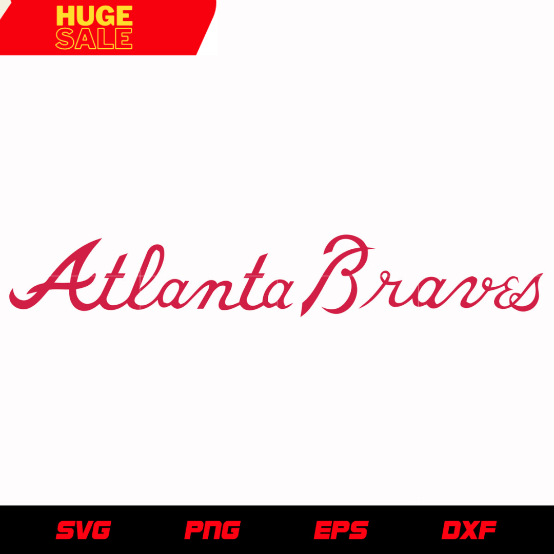 Atlanta Braves Text svg, mlb svg, eps, dxf, png, digital fil | Inspire ...