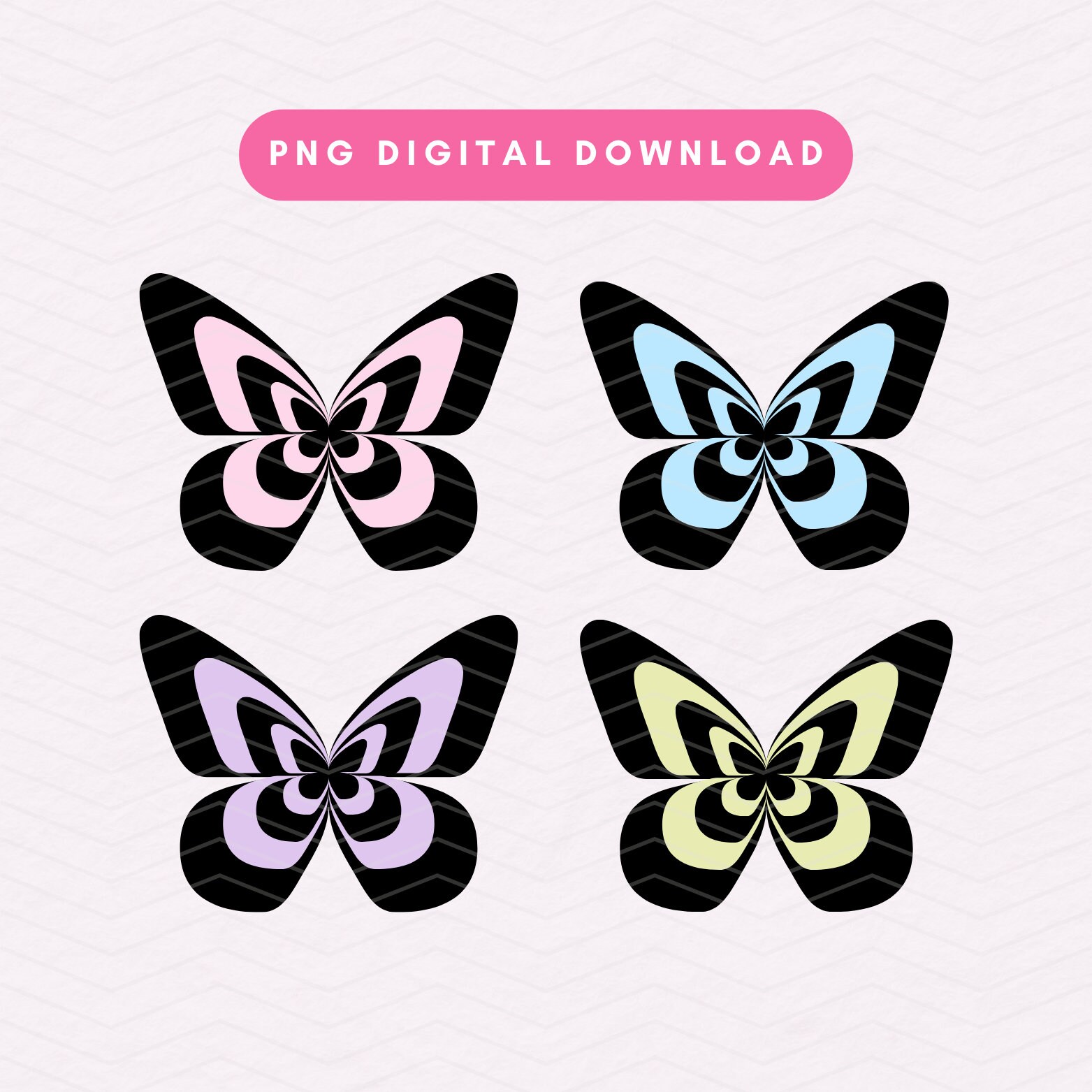 Y2K Multicolored Butterflies PNG, Trendy Y2K Butterfly PNG, | Inspire ...