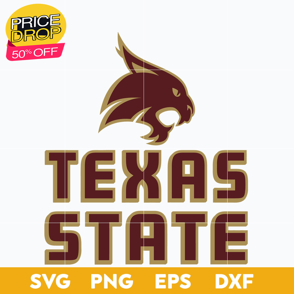 Texas State Bobcats Svg, Logo Ncaa Sport Svg, Ncaa Svg, Png, | Inspire ...