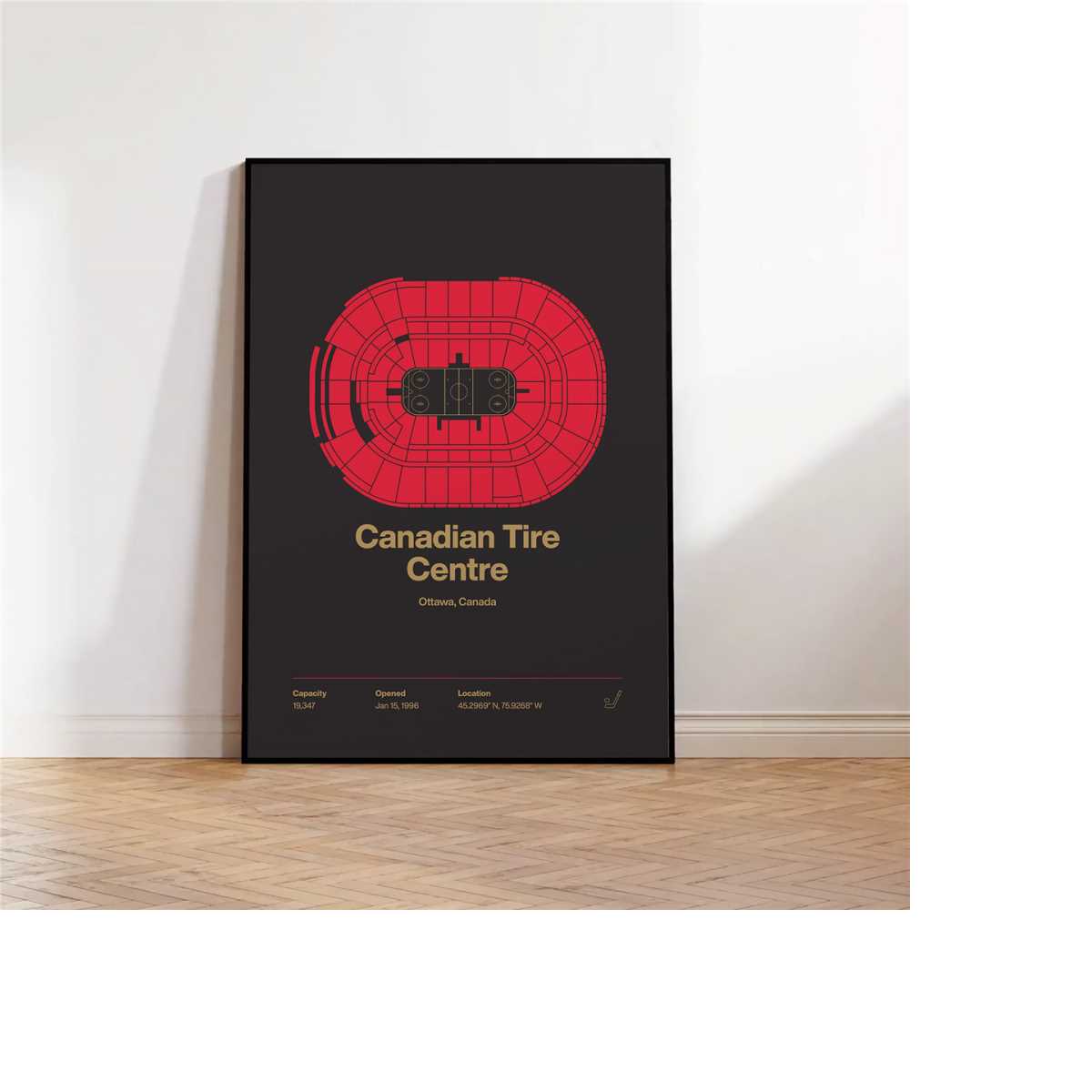 Ottawa Senators Poster, Canadian Tire Centre Stadium Wall | Inspire Uplift