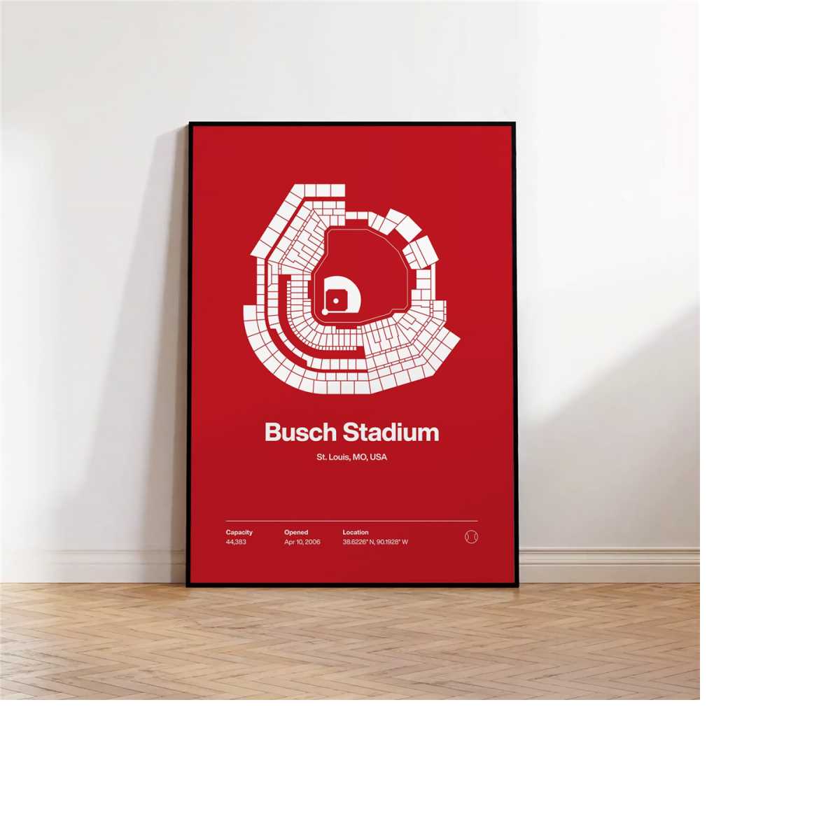 St Louis Cardinals Poster, Busch Stadium Print, Seating - Inspire Uplift