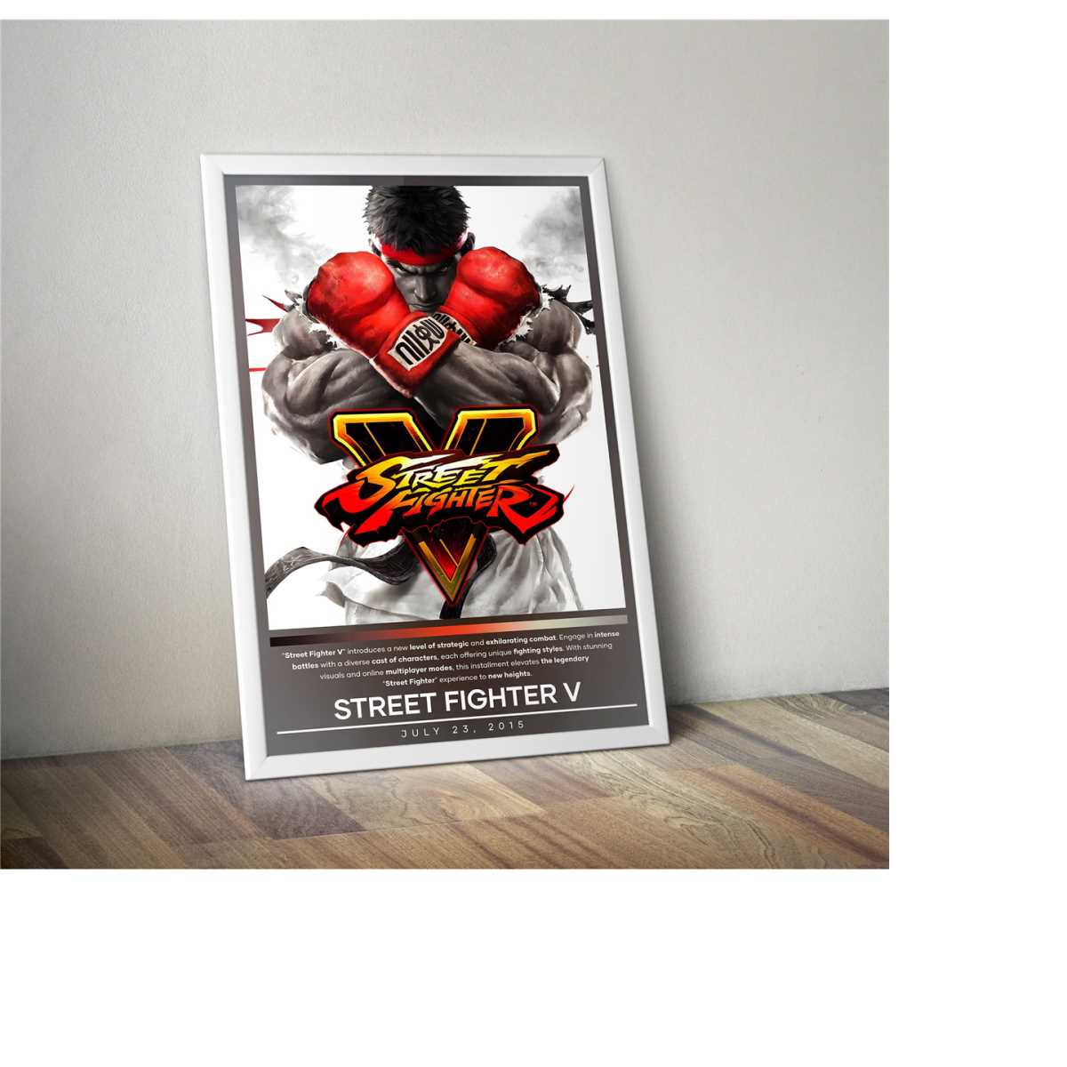 Street Fighter V Poster | Street Fighter Prints | Inspire Uplift