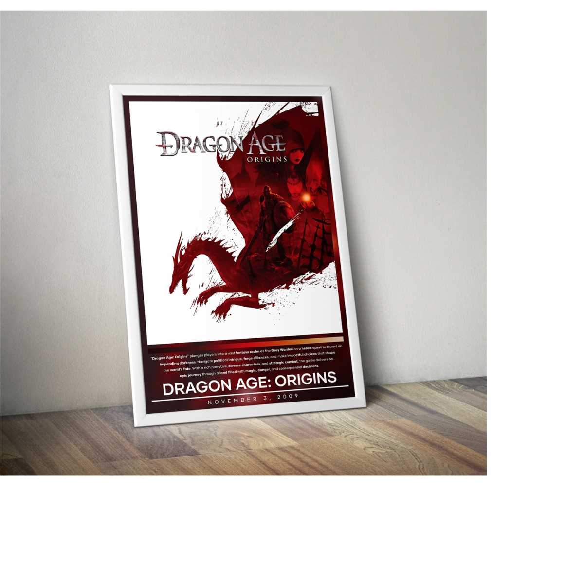 Dragon Age: Origins Poster | Dragon Age Prints | Inspire Uplift