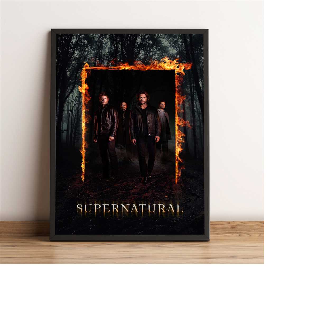 Supernatural Poster, Jensen Ackles Wall Art, Jared Padalecki | Inspire ...