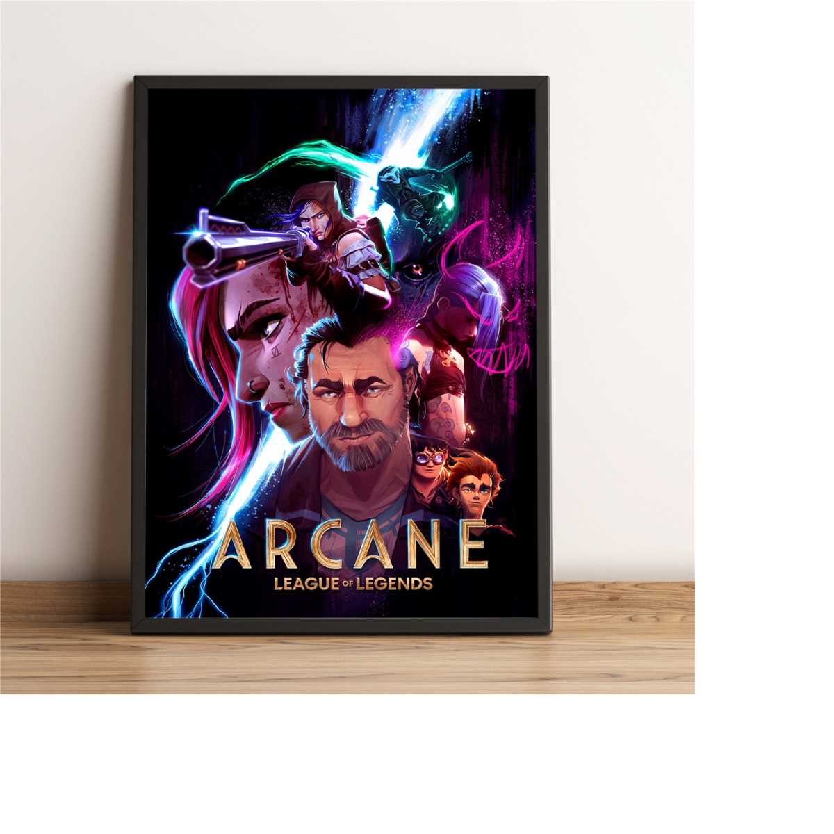 Arcane Poster, League Of Legends Wall Art, Tv | Inspire Uplift