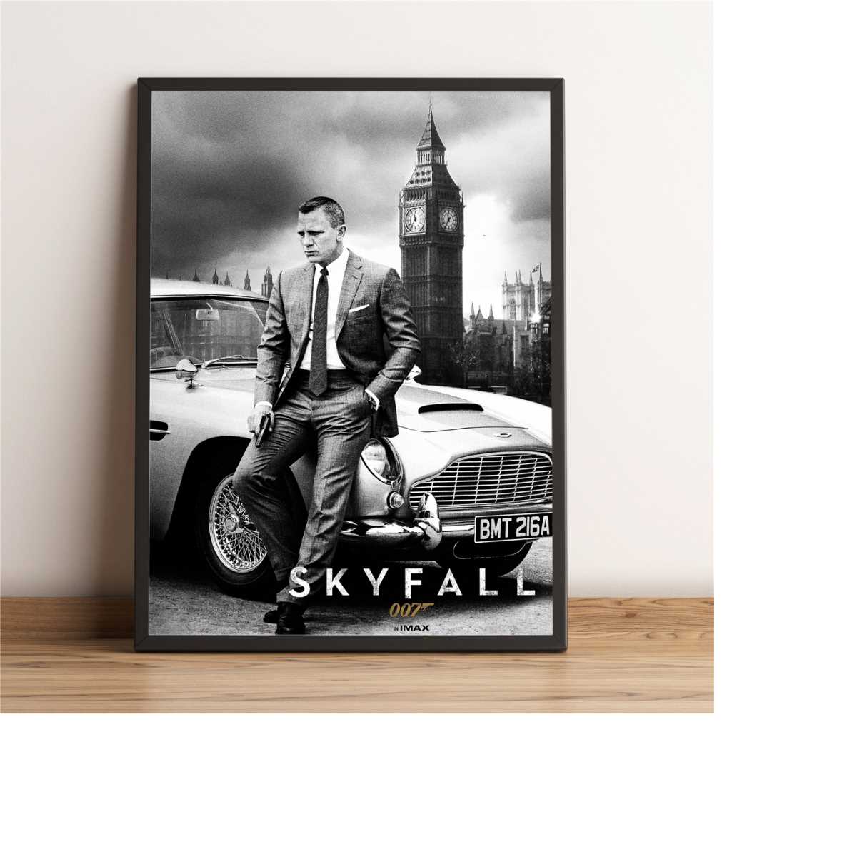 Skyfall Poster, Daniel Craig Wall Art, Javier Bardem | Inspire Uplift
