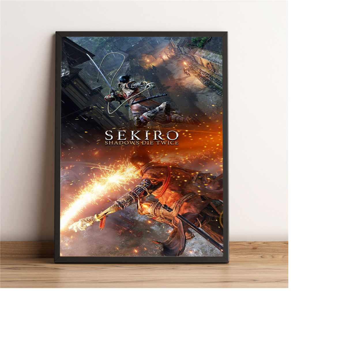 Sekiro Game Poster, Shadows Die Twice Wall Art, | Inspire Uplift