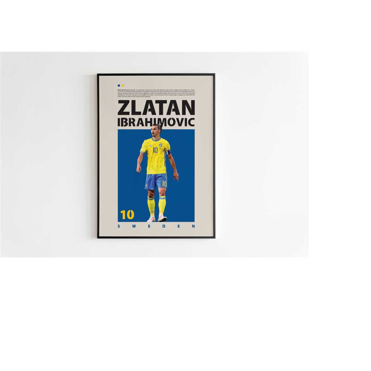 Zlatan Ibrahimovic Poster, Sweden Poster, Zlatan Ibrahimovic | Inspire ...