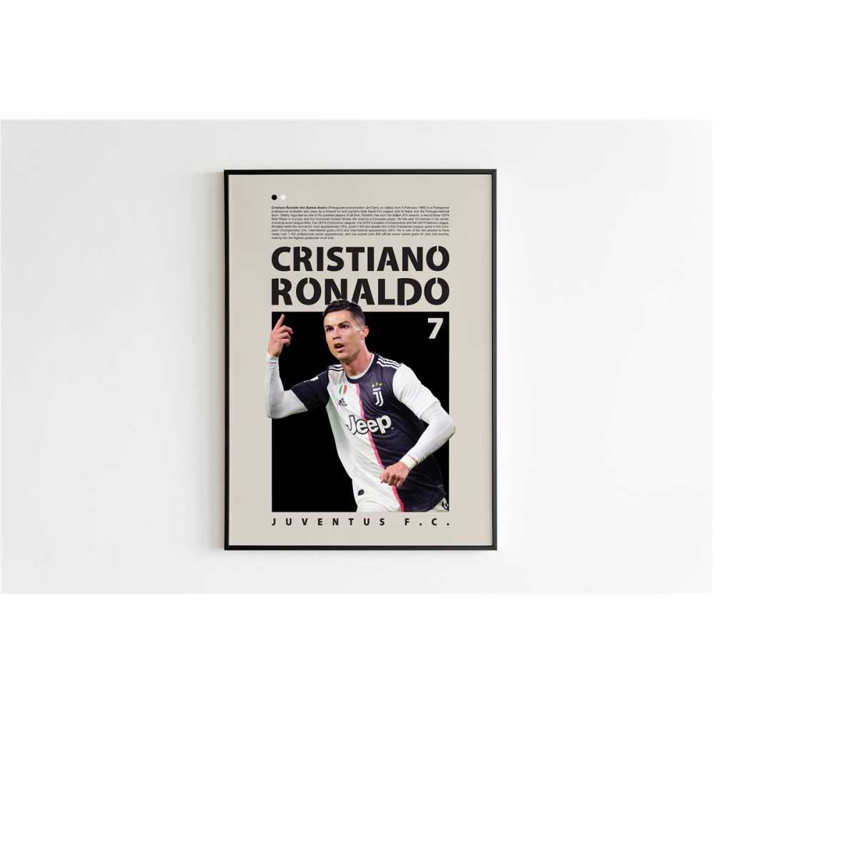 Cristiano Ronaldo Poster Juventus Poster Cristiano Ronaldo Inspire