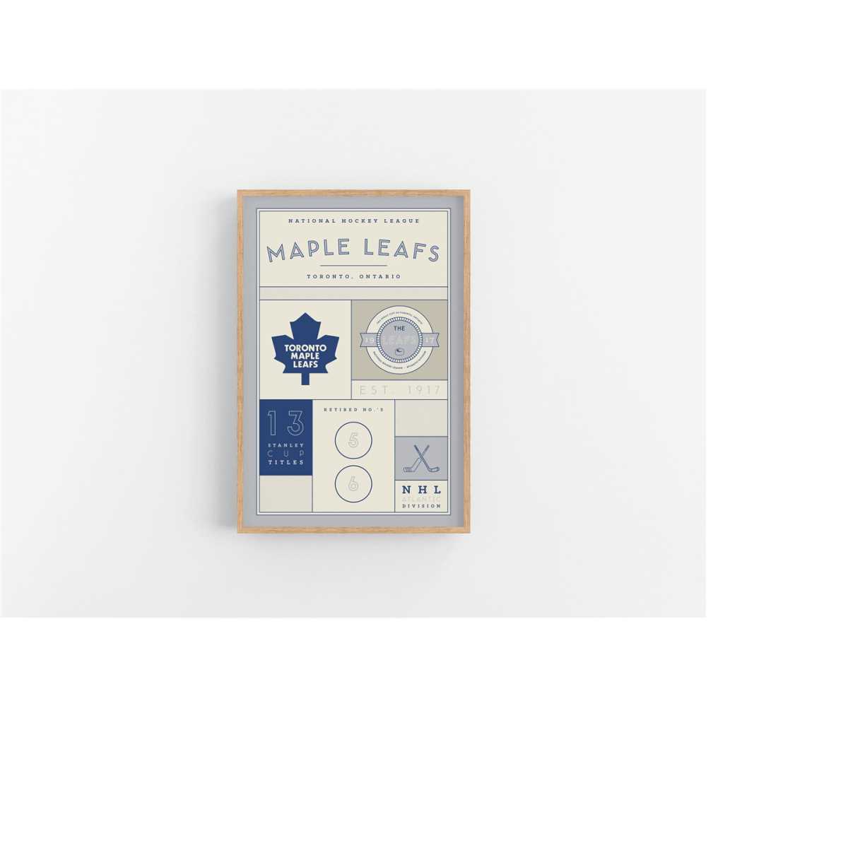 Toronto Maple Leafs Stats Print | Wall Art | Inspire Uplift