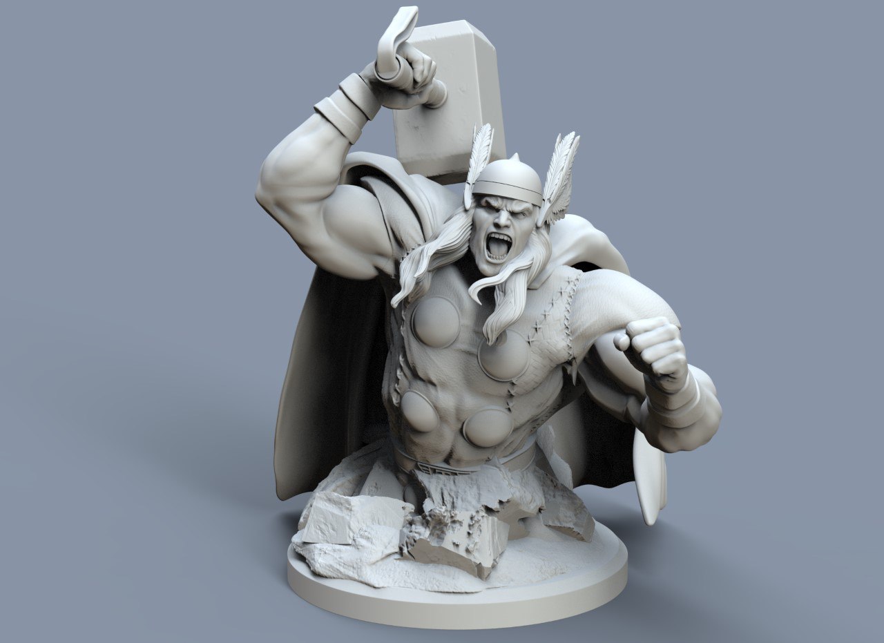Thor Marvel Printed statue, Thor figure | Inspire Uplift