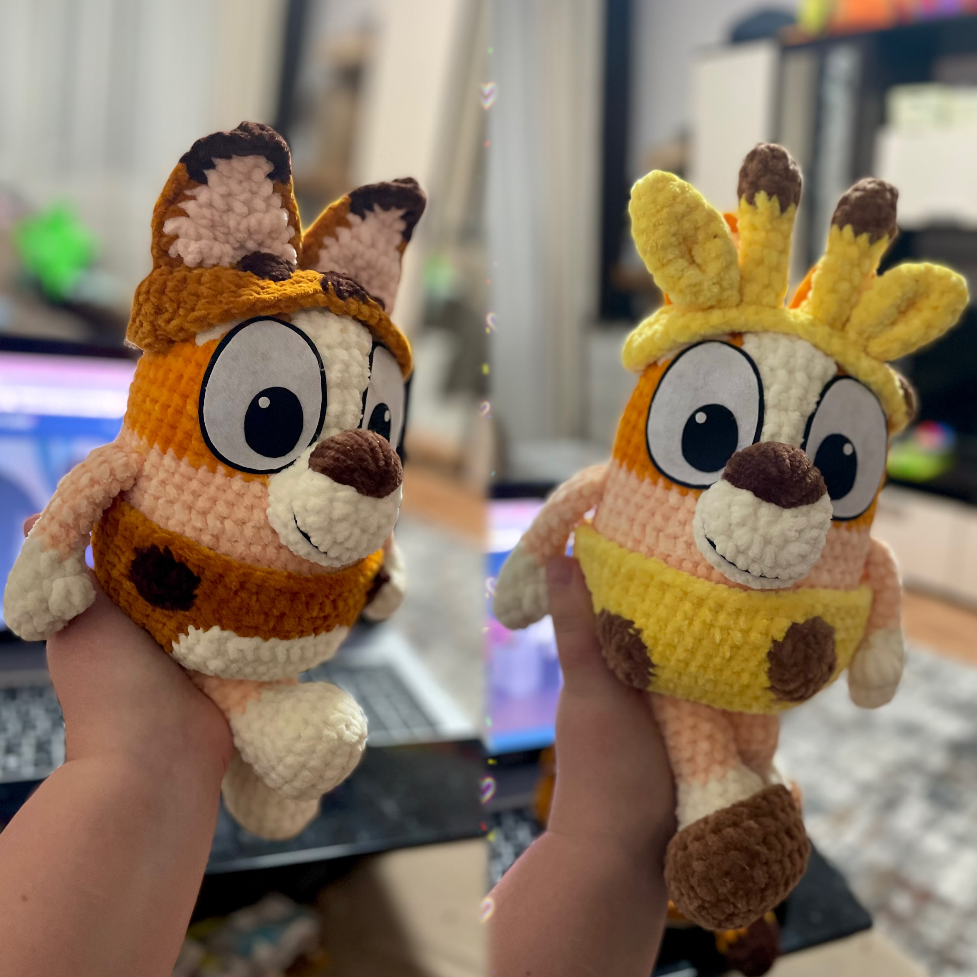 Handmade Bingo toy with two sets of giraffe and cheetah outf | Inspire ...