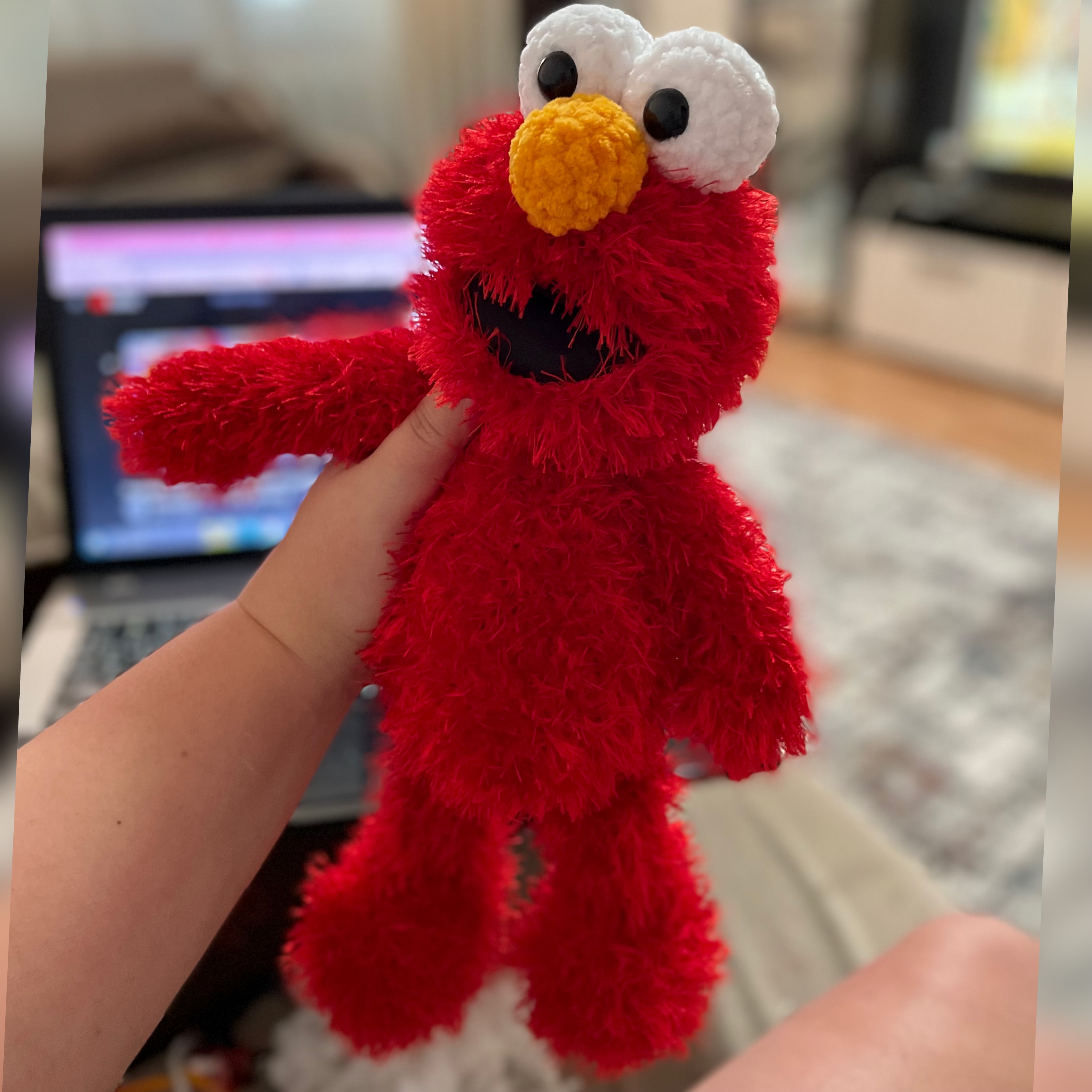 Handmade Elmo toy from Sesame Street, soft and cuddly, perfe | Inspire ...
