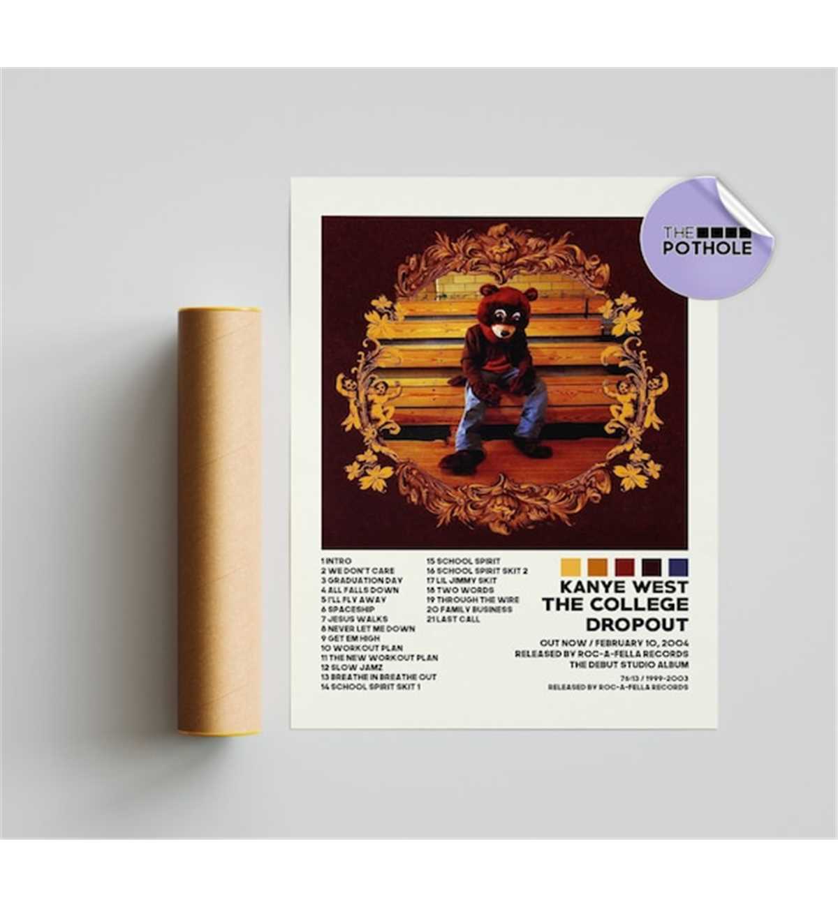 Kanye West Poster / The College Dropout Poster | Inspire Uplift