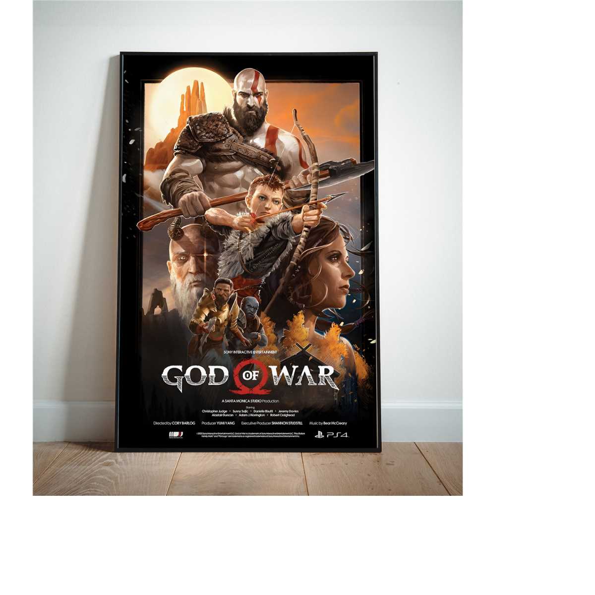 God of War Posters, Game Posters, Canvas Wall | Inspire Uplift