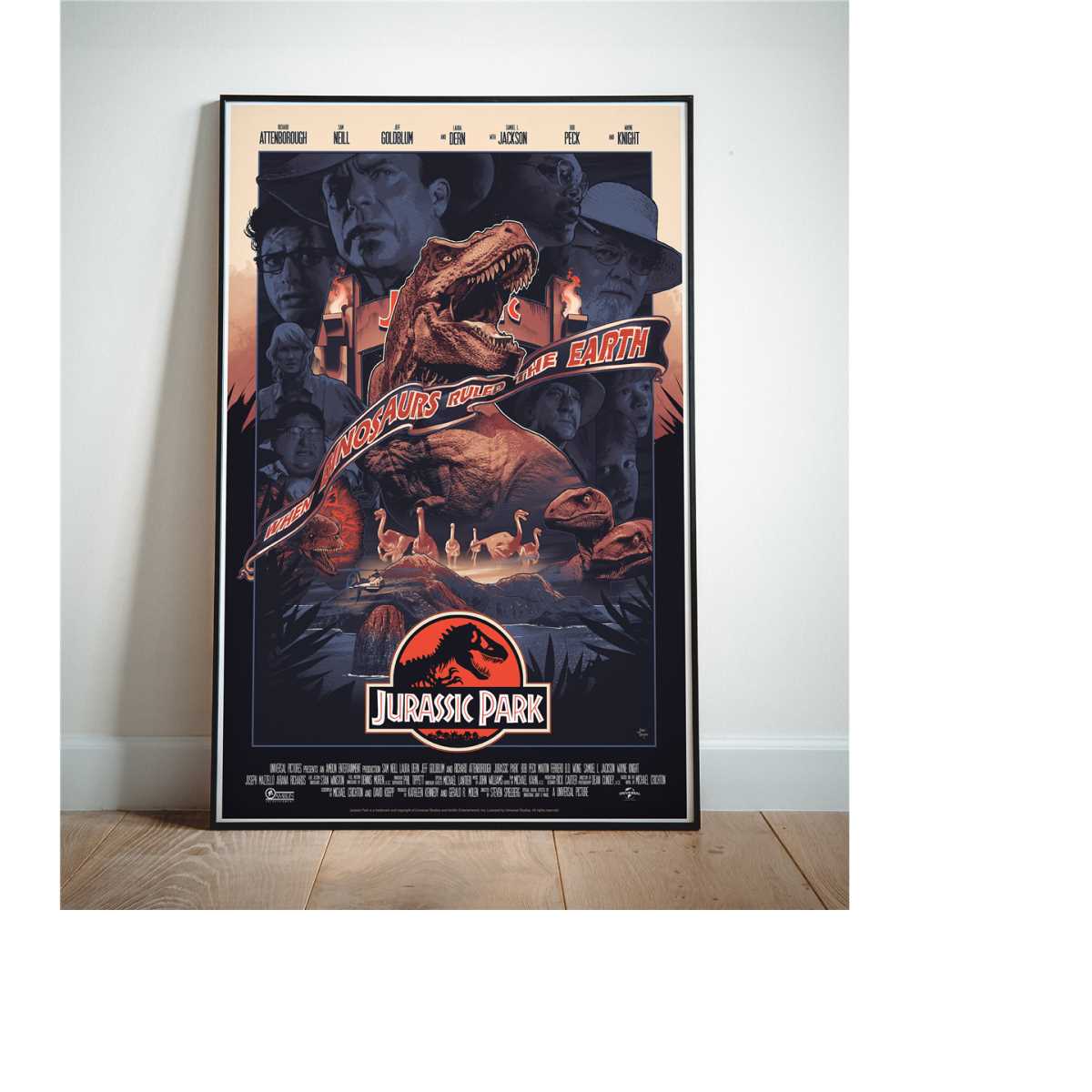 Jurassic Park Posters, Movie Posters, Canvas Wall Art, | Inspire Uplift
