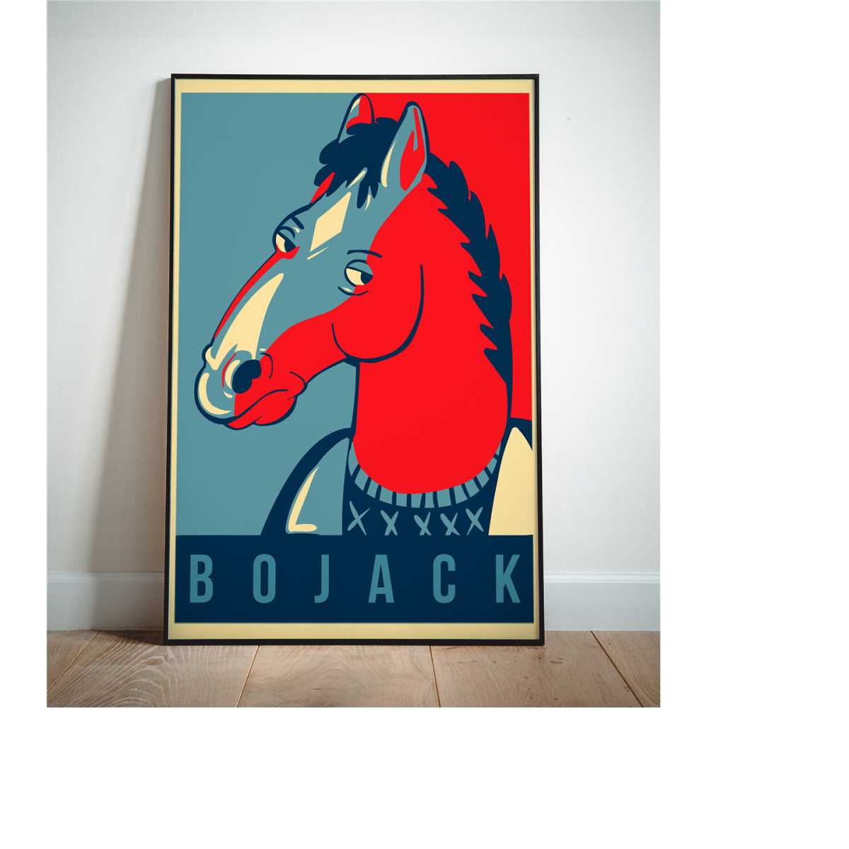 BoJack Horseman Poster, Tv Show Posters, Canvas Wall | Inspire Uplift