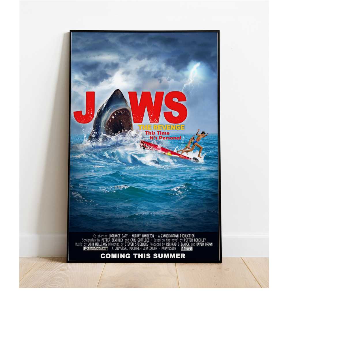 Jaws Movie Poster, Movie Posters, Canvas Wall Art, | Inspire Uplift