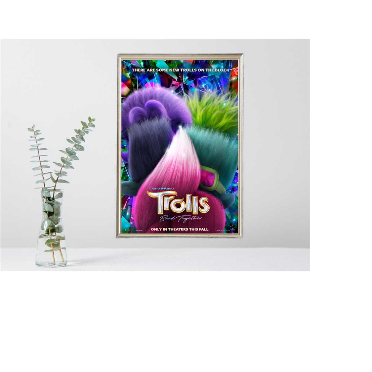 Trolls Band Together Movie Poster- Vintage Movie Poster | Inspire Uplift