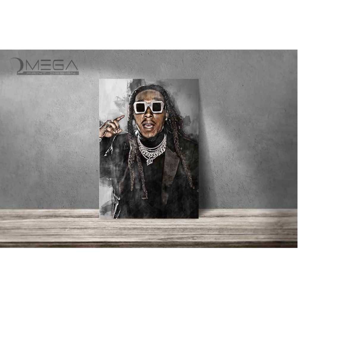 Takeoff poster Takeoff print Migos art print wall | Inspire Uplift