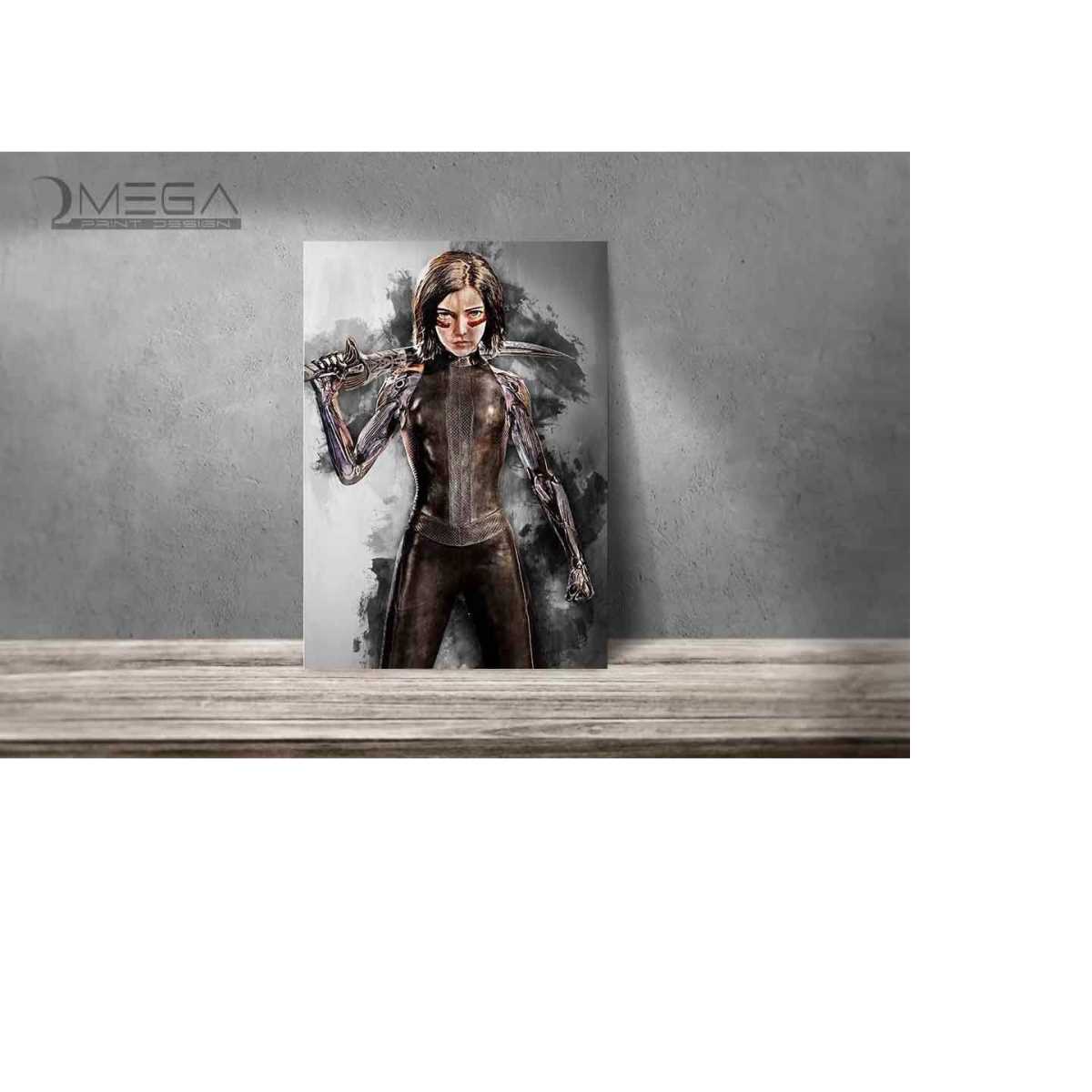 Alita poster Rosa Salazar print Alita Battle Angel - Inspire Uplift