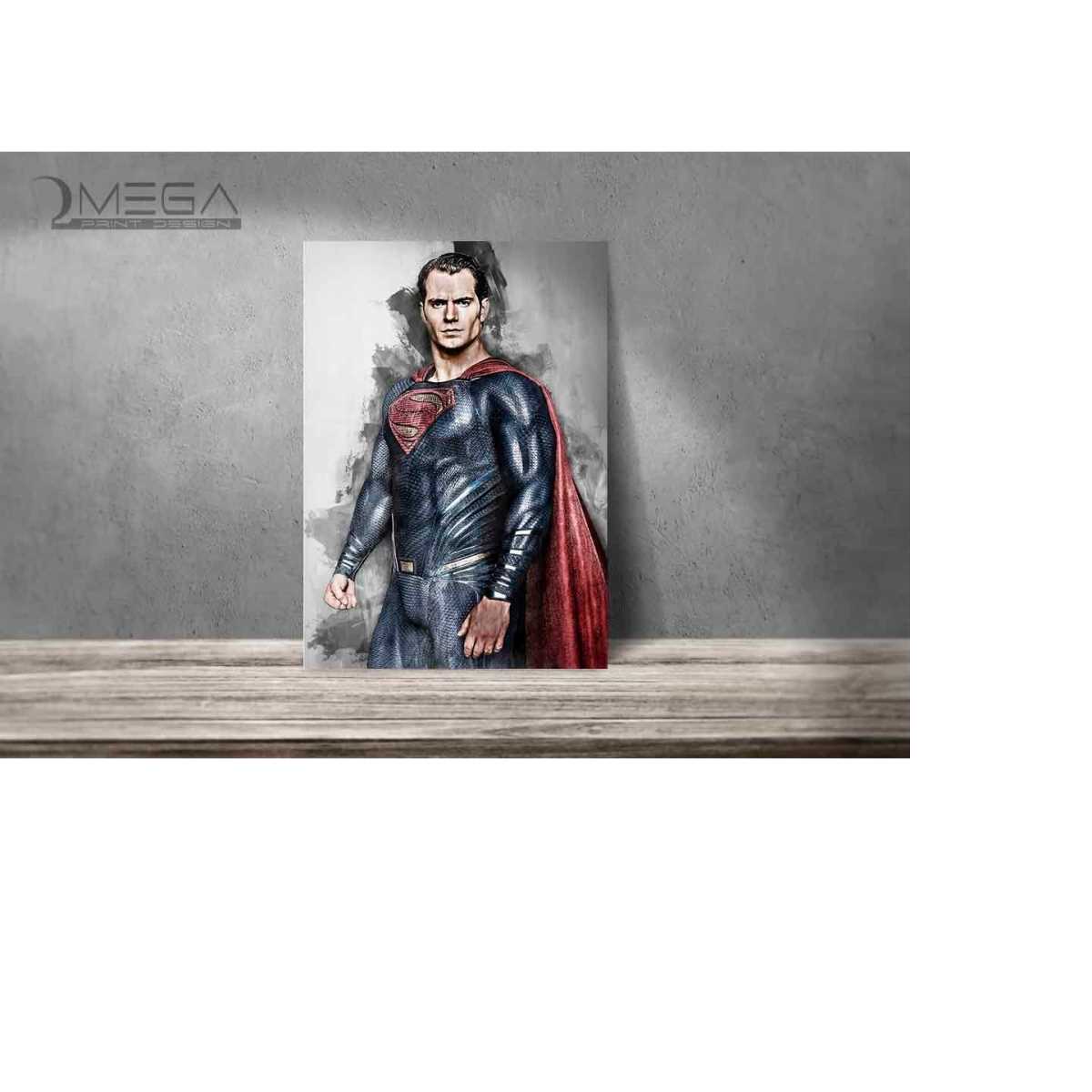Superman poster Henry Cavill print art print wall | Inspire Uplift