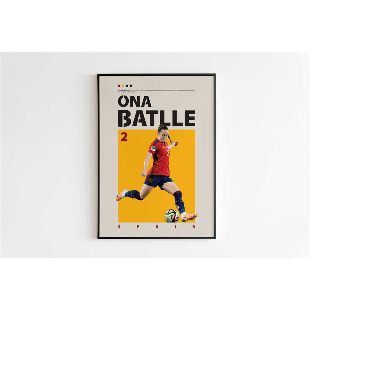 Ona Batlle Poster, Spain Poster Minimalist, Ona Batlle - Inspire Uplift