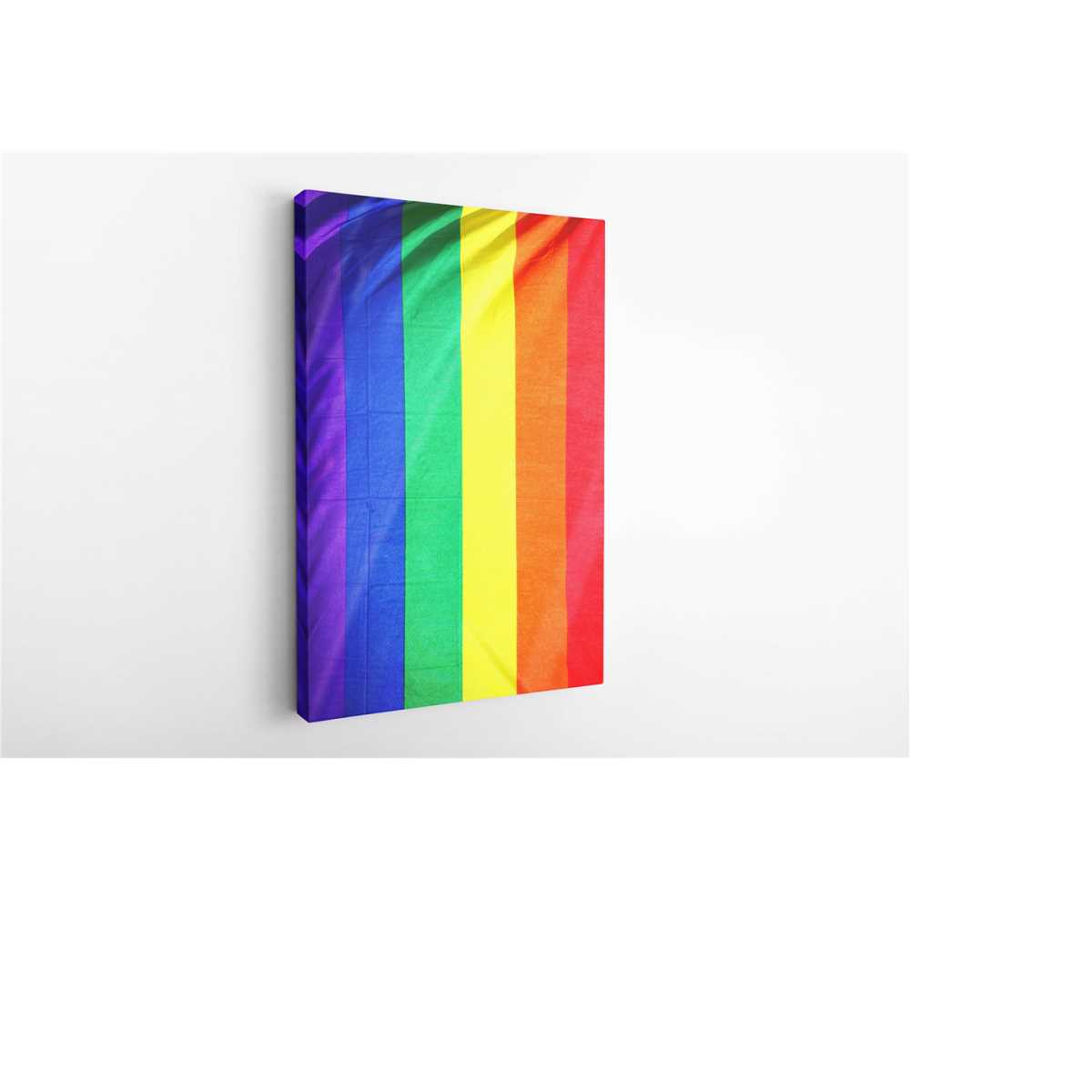 LGBT flag canvas, wall art decor,art print,lgbt decor,art | Inspire Uplift